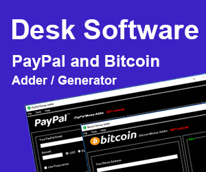 PayPal and Bitcoin Money Adder Generator for Android and Windows
